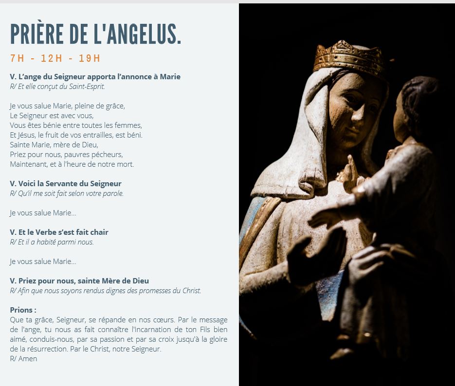 Prière de l'Angélus | Paroisse Catholique Montigny - Voisins